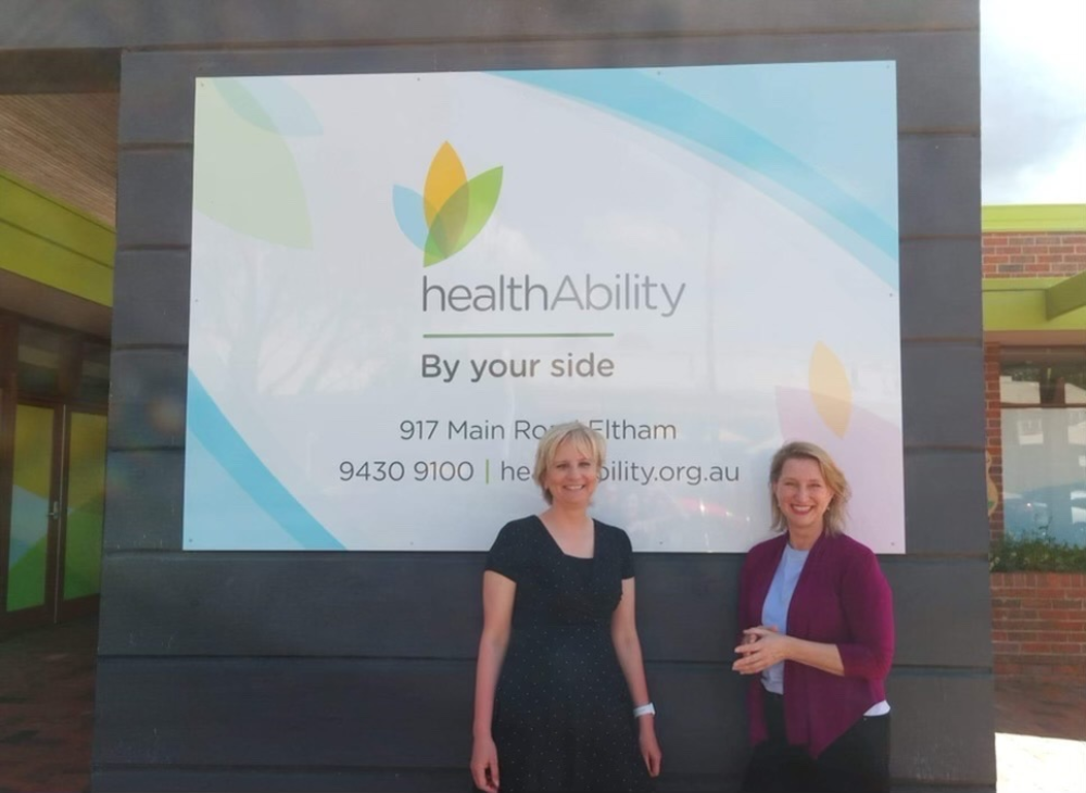 Vicki Ward MP for Eltham pledges $100,000 to boost healthAbility's ...